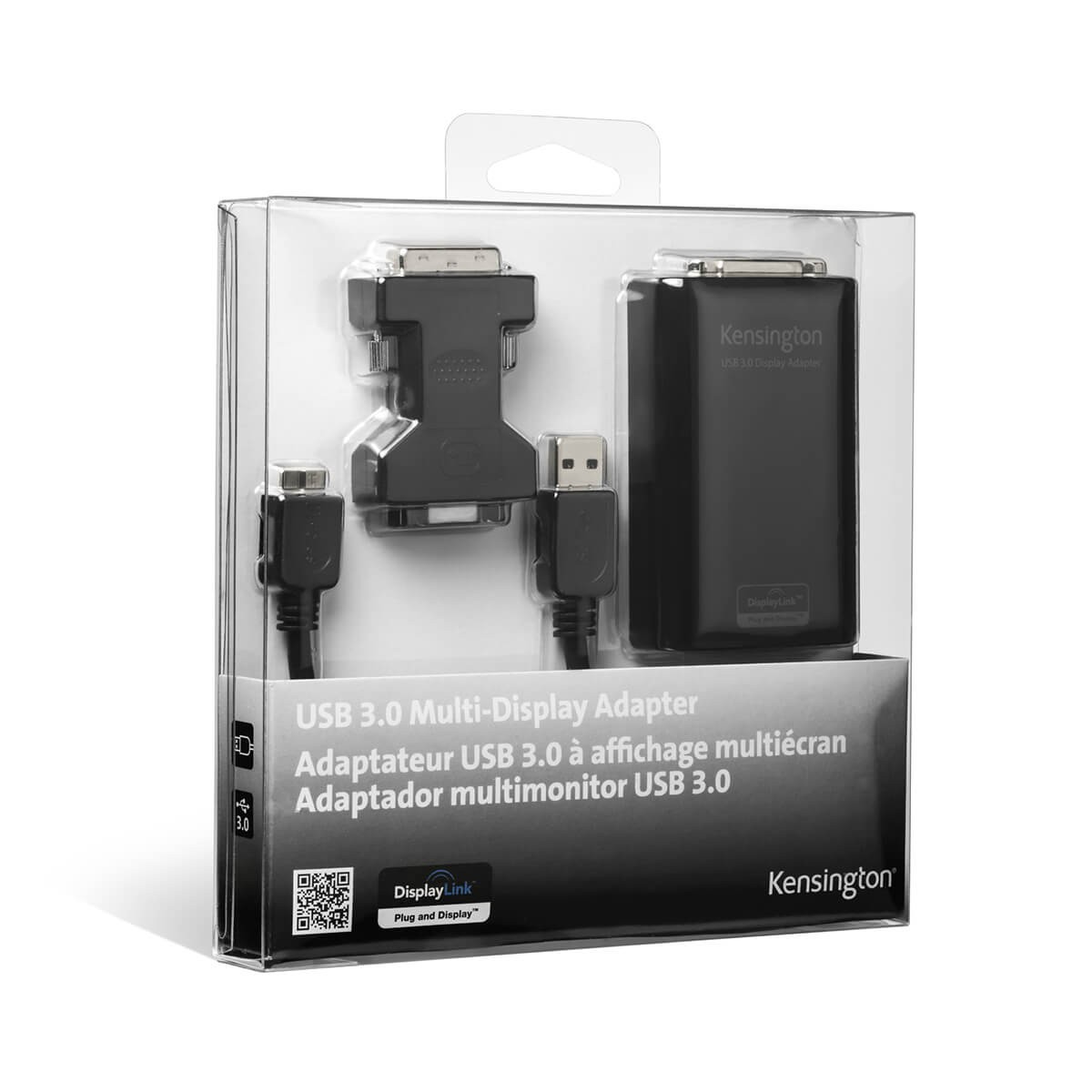 Adaptador USB 3.0 para VGA DVI - Kensington - Informática, Adaptador ...