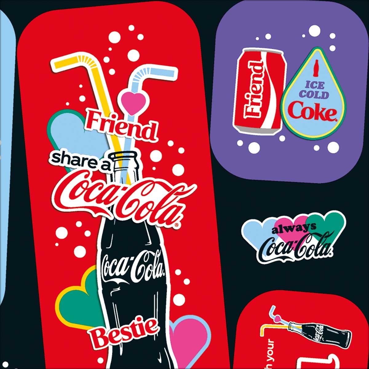 Adesivo Decorado Duplo G Coca-Cola - Coca-Cola - Escolar, ABC e ...