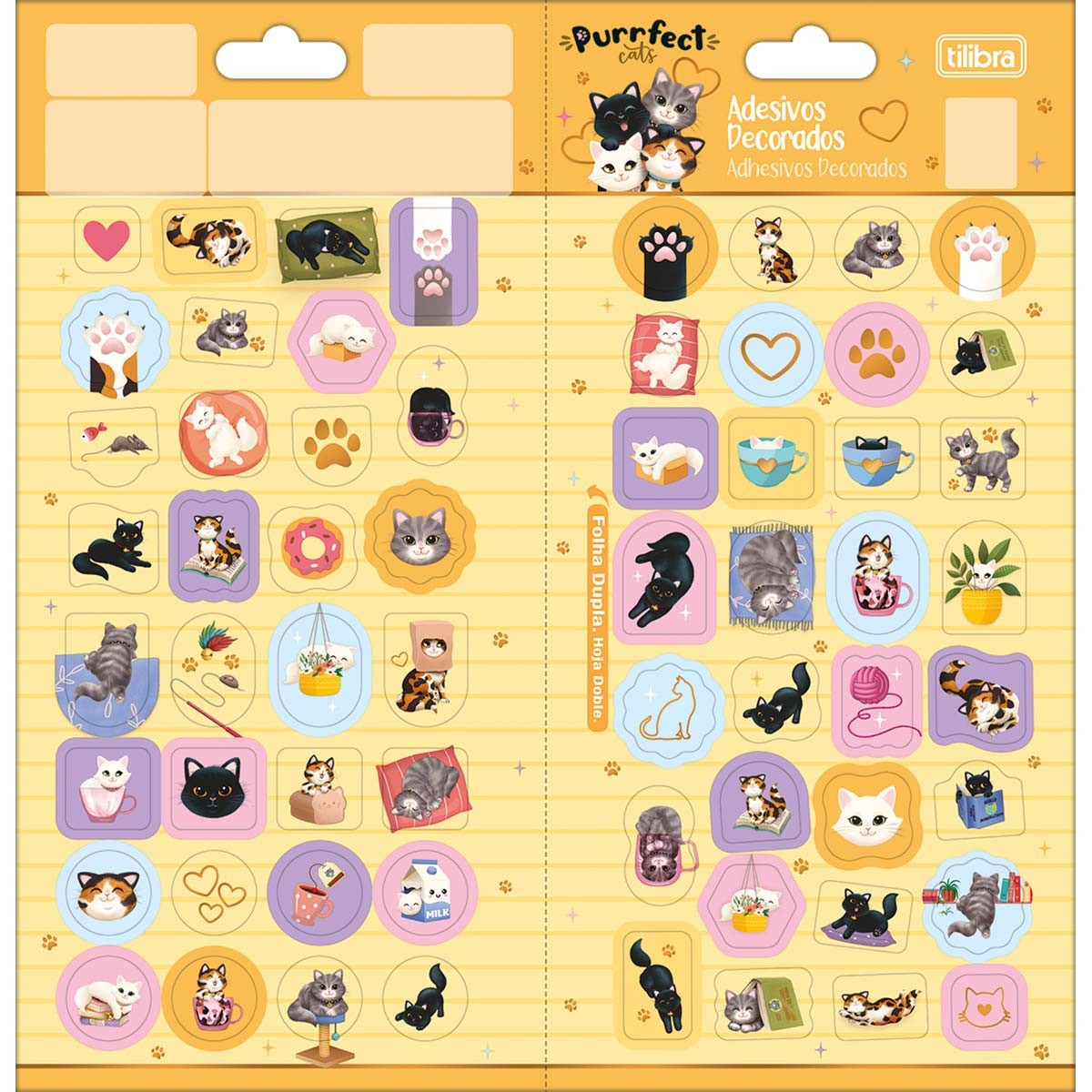 Adesivo Decorado Duplo Purrfect Cats - Purrfect Cats - Escolar, ABC e ...