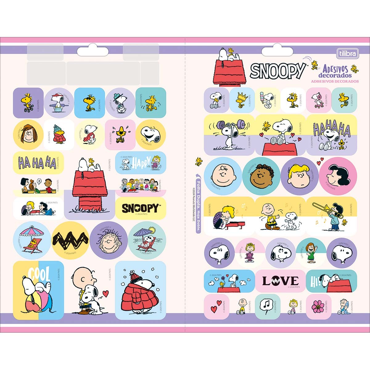 Adesivo Decorado Duplo Snoopy - Snoopy - Escolar, ABC e Criatividade ...