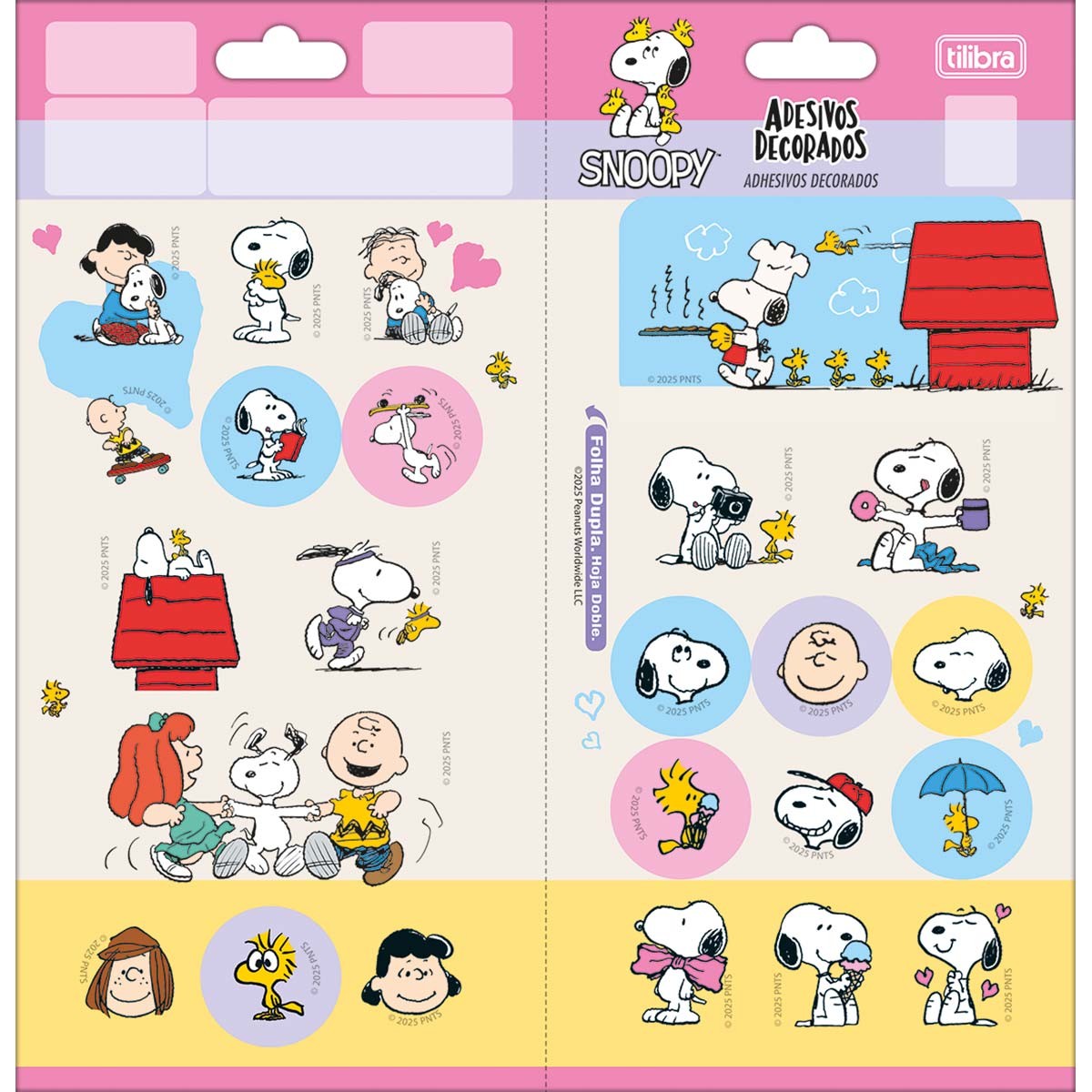Adesivo Decorado Duplo Snoopy - Snoopy - Escolar, ABC e Criatividade ...
