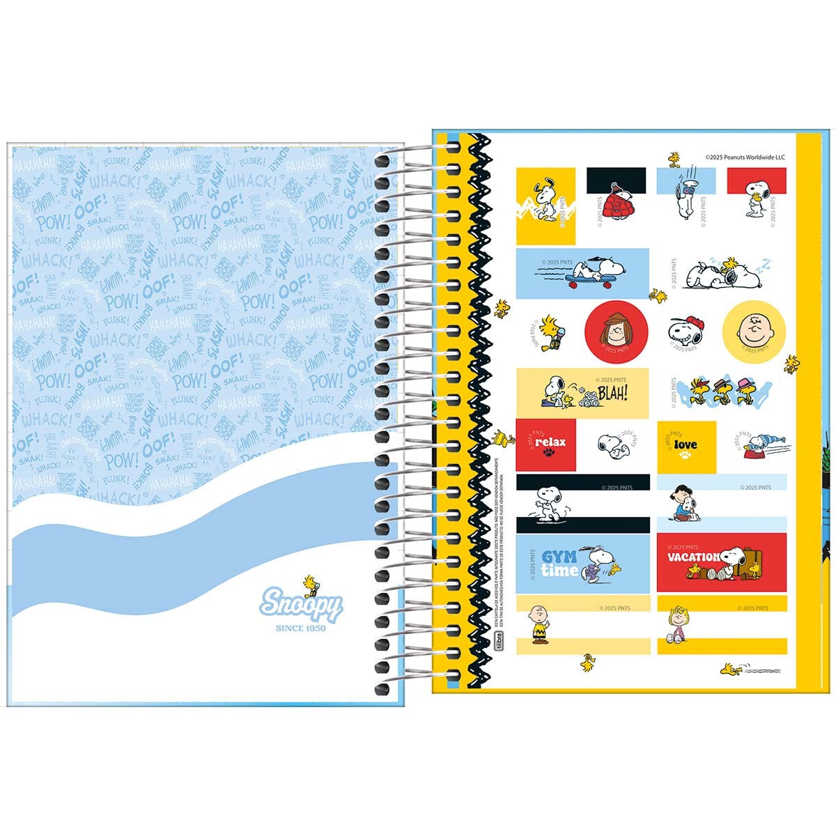 Agenda Espiral Diária 12,9 x 18,7 cm Snoopy 2026 - Snoopy - Agendas ...