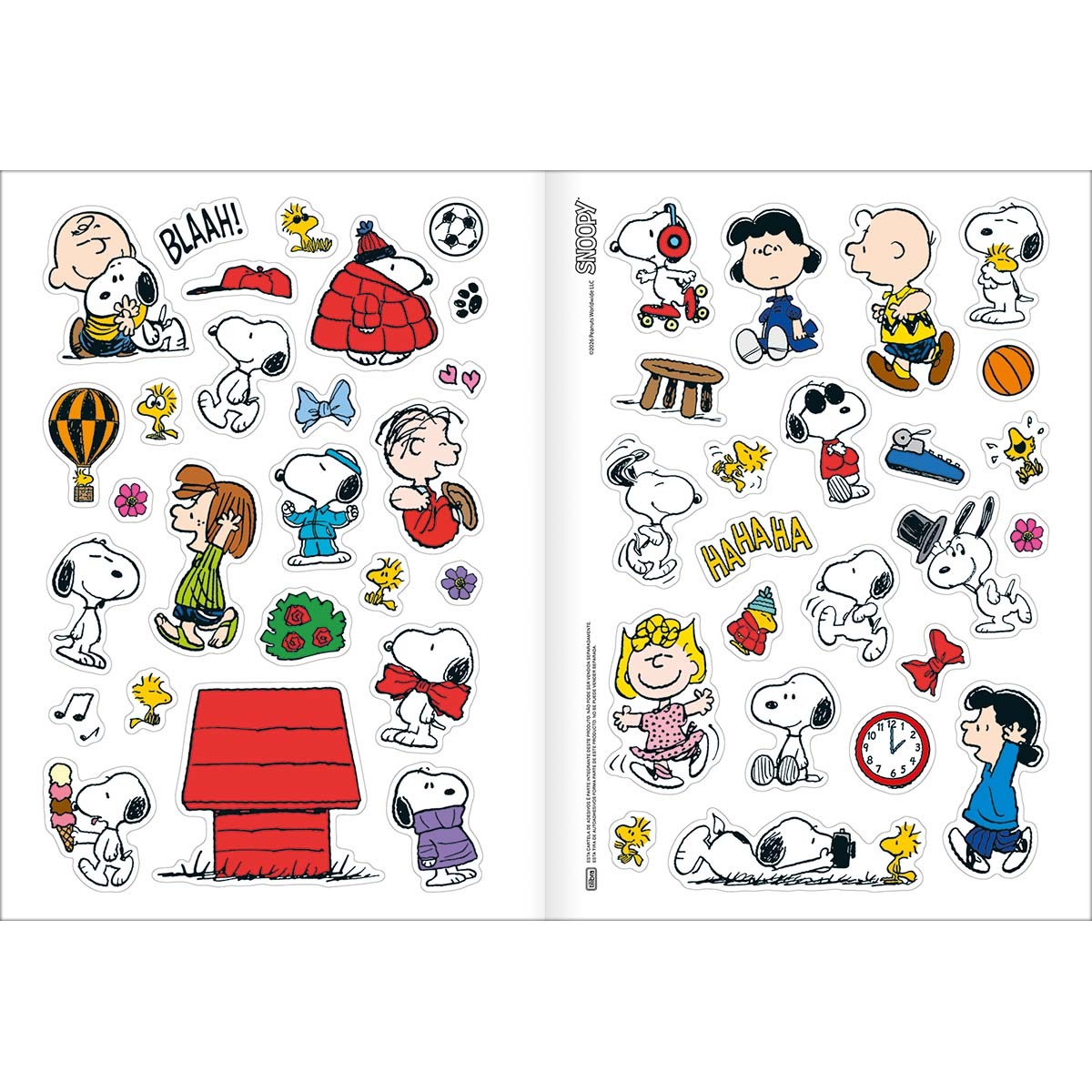 Álbum de Atividades com Adesivos Cenário Mágico Snoopy - Snoopy ...