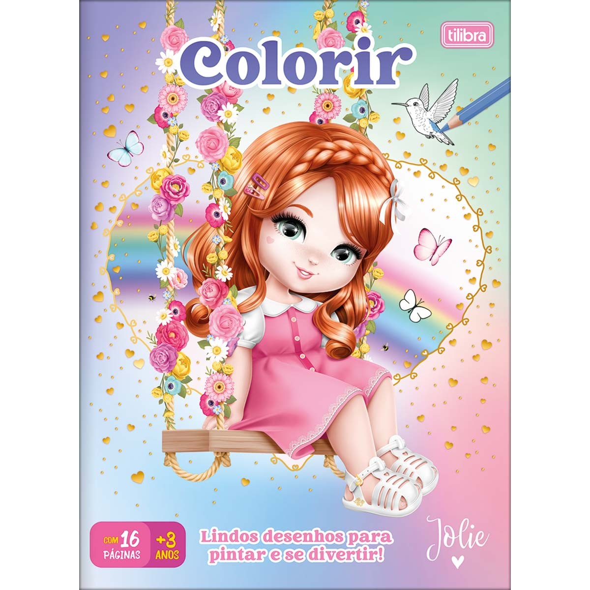 Álbum para Colorir Jolie 8 Folhas - Jolie - Escolar, ABC e Criatividade ...