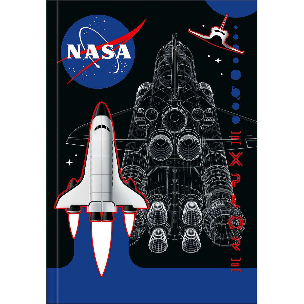 Caderno Brochura Capa Dura 1/4 Nasa 80 Folhas - Nasa - Cadernos, Brochura 1/4 - Tilibra