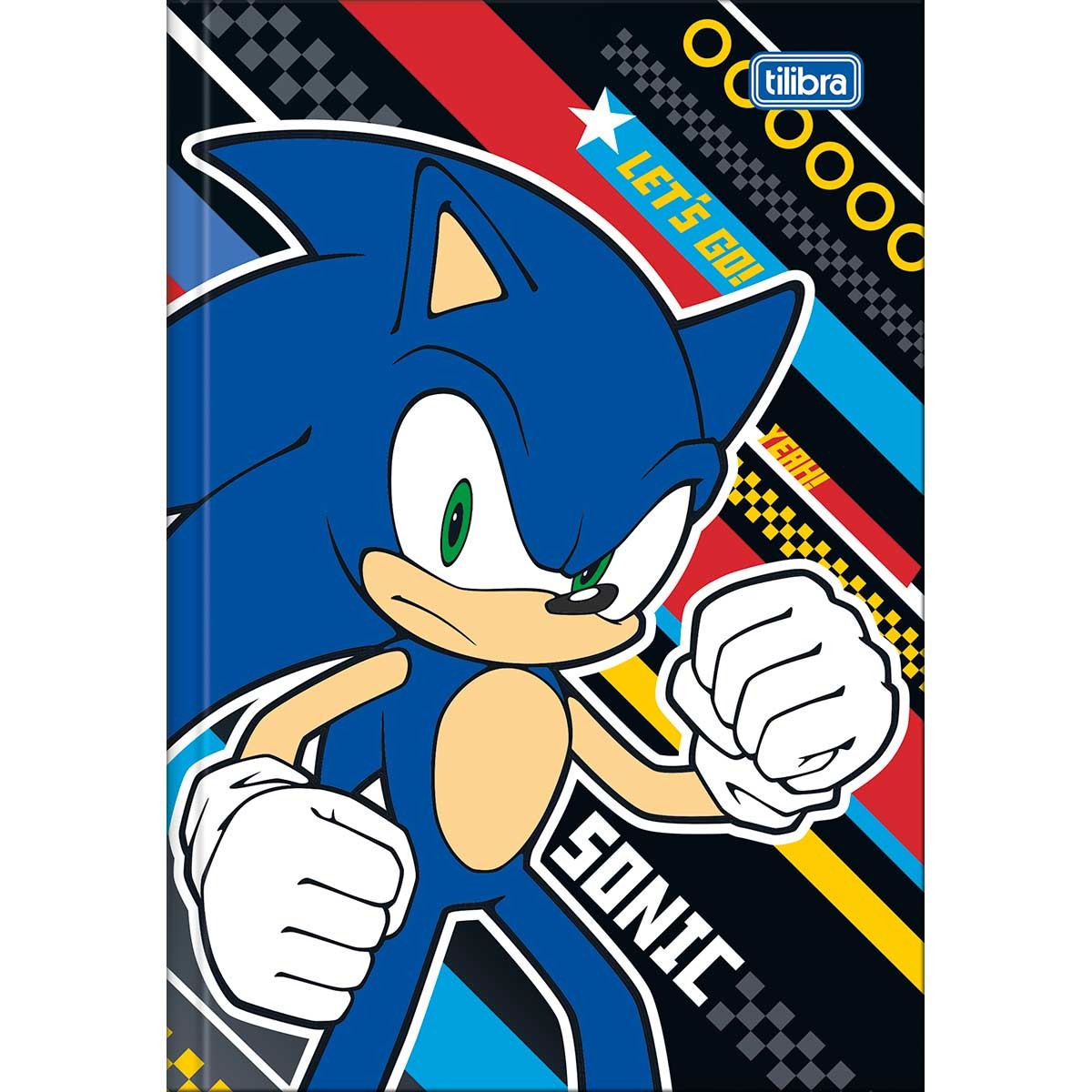 Caderno Brochura Capa Dura 1/4 Sonic 48 Folhas - Sonic - Cadernos ...