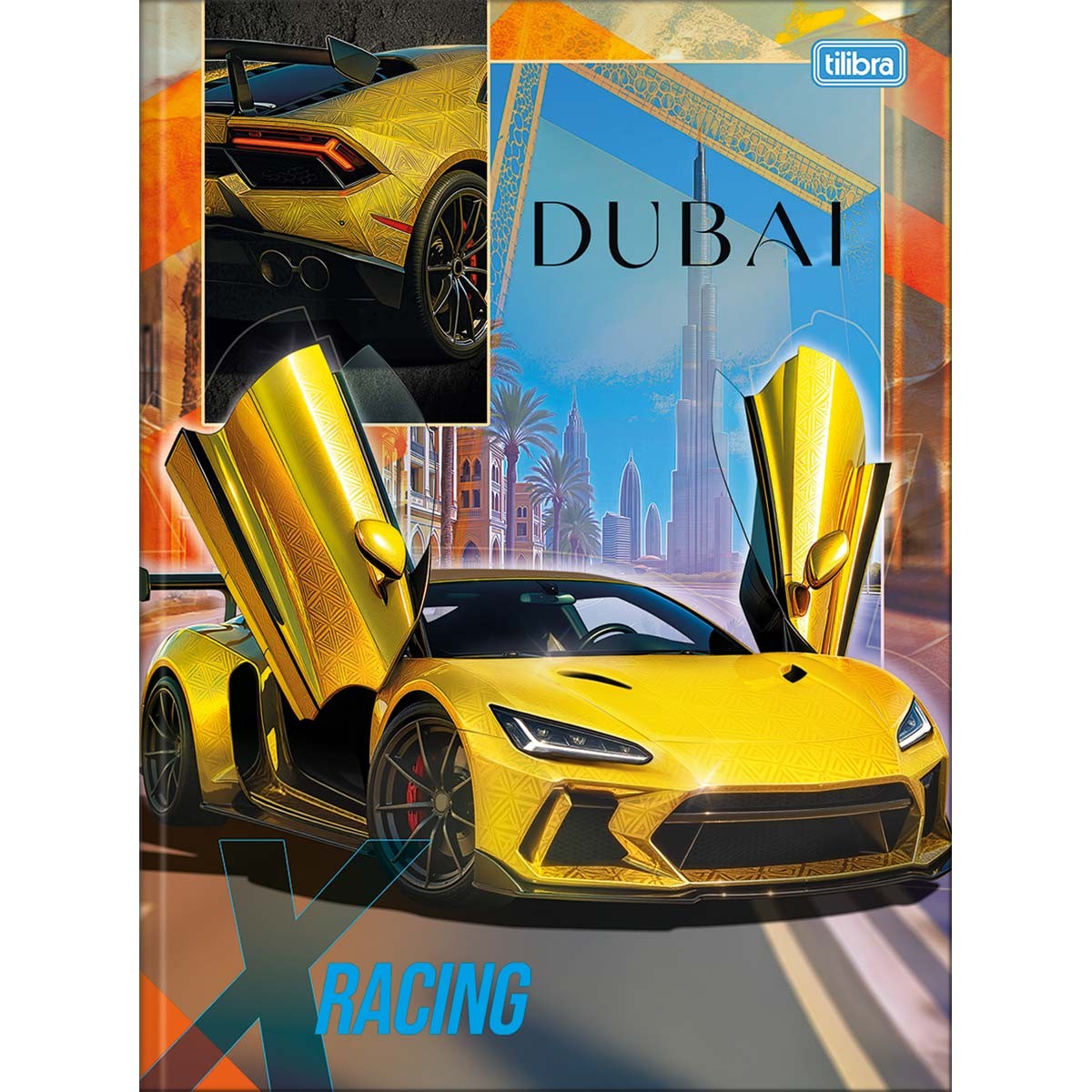 Caderno Brochura Capa Dura Universitário X-Racing 48 Folhas - X-Racing ...