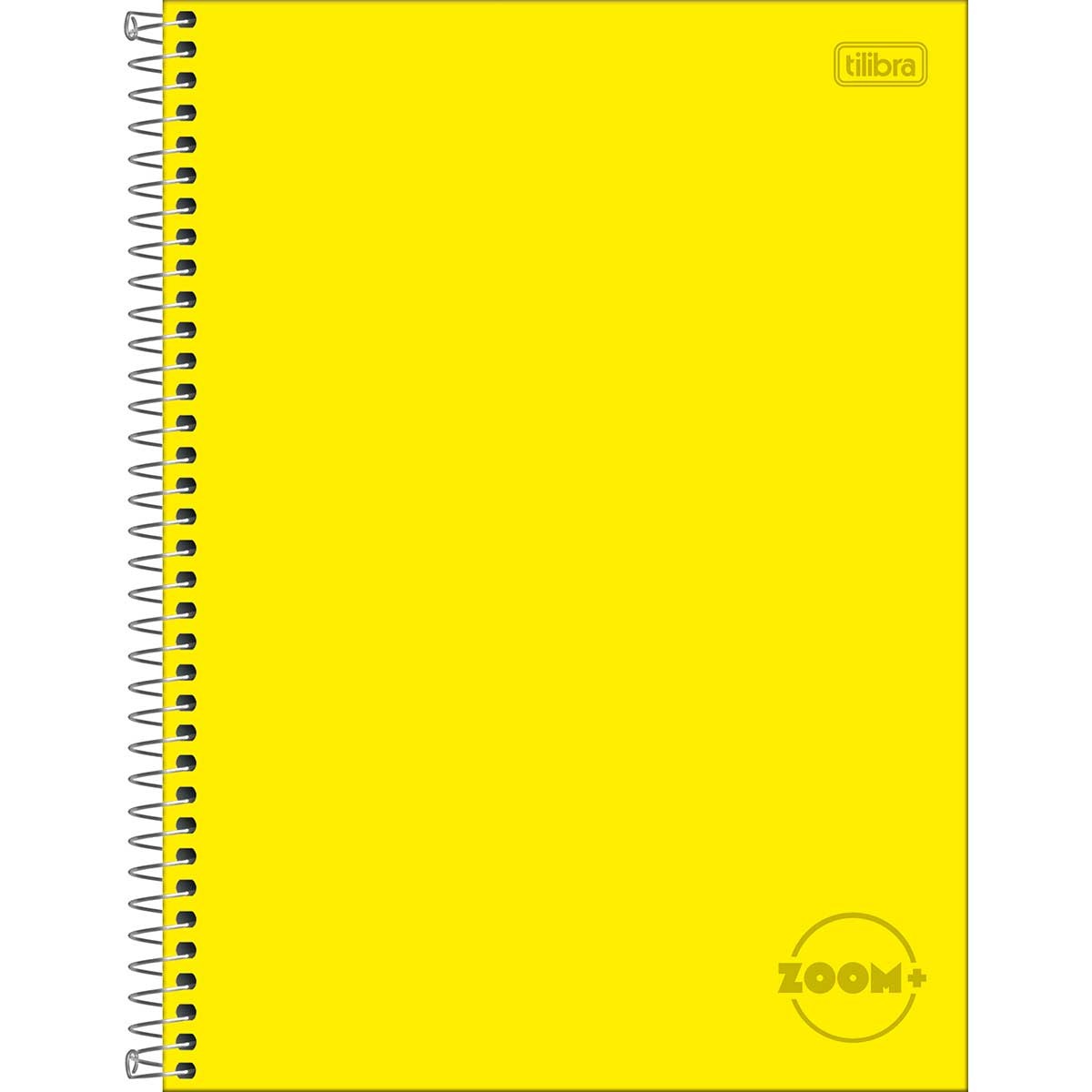 Caderno Espiral Capa Dura Universitário 1 Matéria Zoom+ Amarelo 96 ...