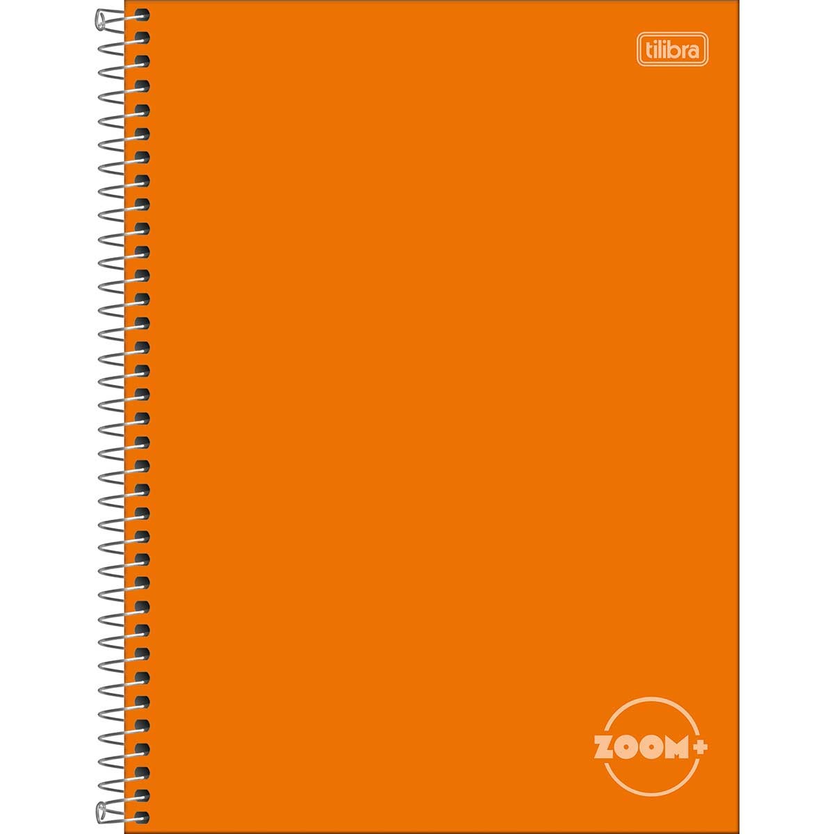 Caderno Espiral Capa Dura Universitário 1 Matéria Zoom+ Laranja 96 ...
