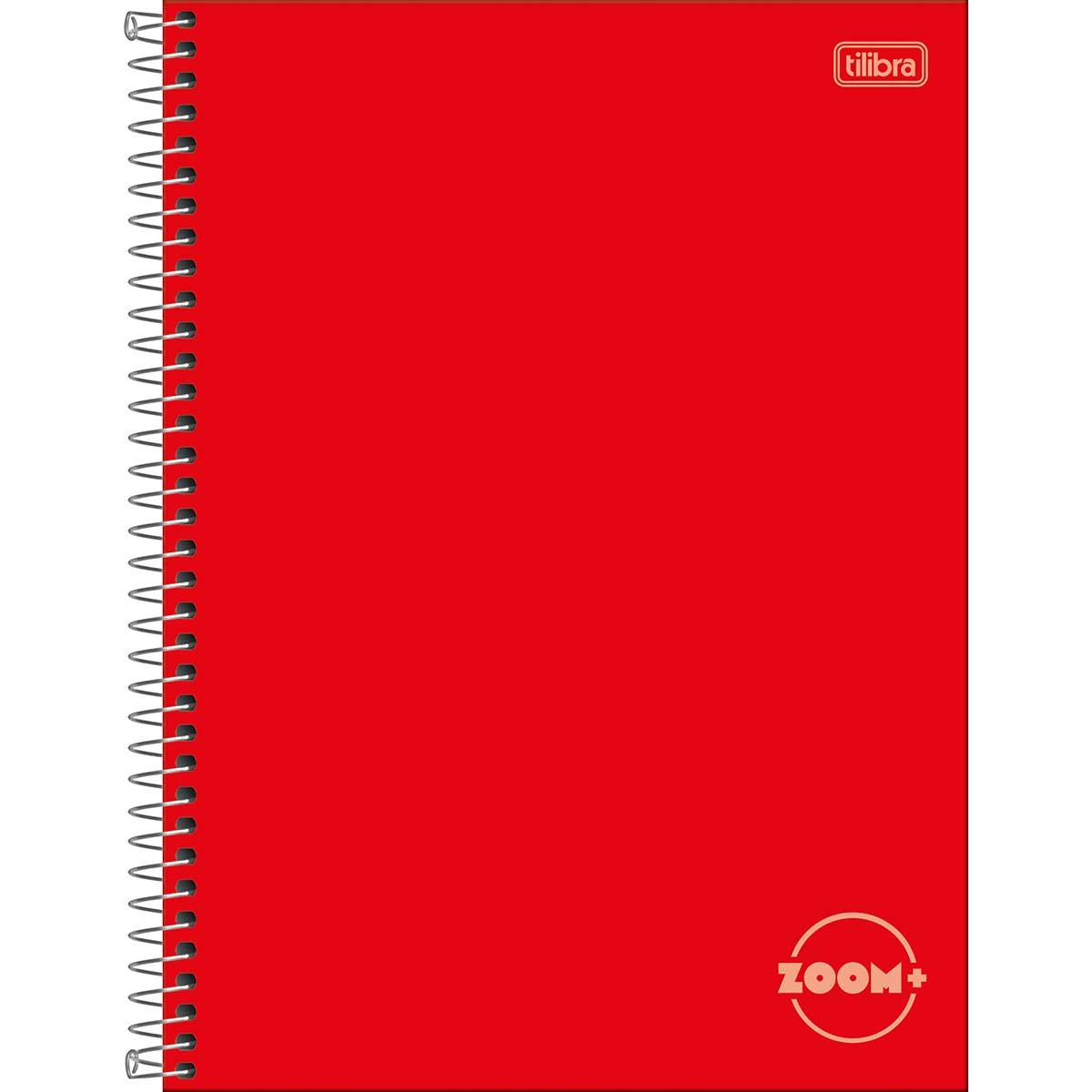 Caderno Espiral Capa Dura Universitário 1 Matéria Zoom+ Vermelho 96 ...