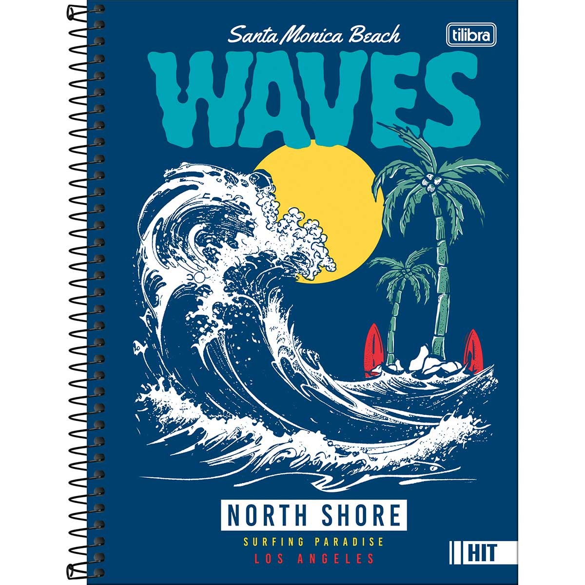 Caderno Espiral Capa Dura Universitário 10 Matérias Hit Masculino 160 ...