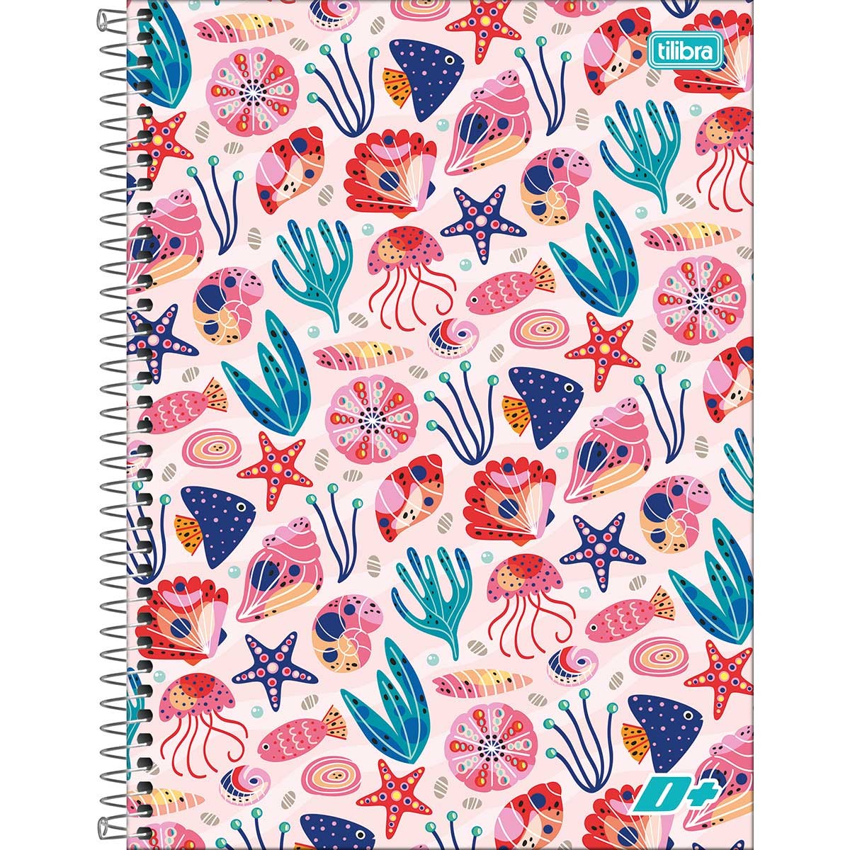 Caderno Espiral Capa Dura Universitário 12 Matérias D Feminino 240