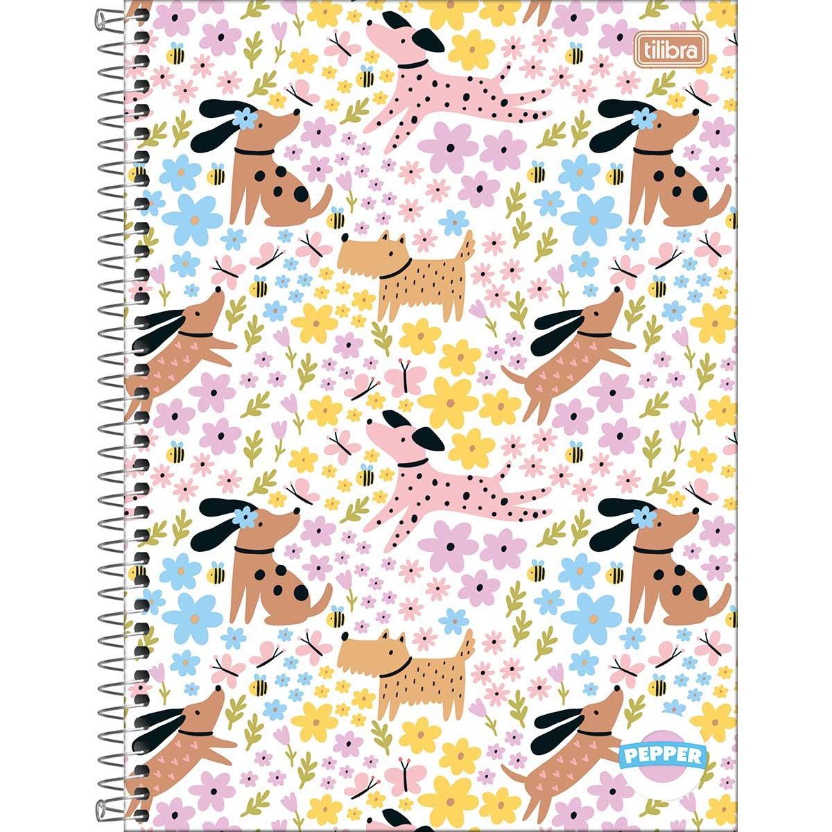 Caderno Espiral Capa Dura Universitário 12 Matérias Pepper Feminino 192