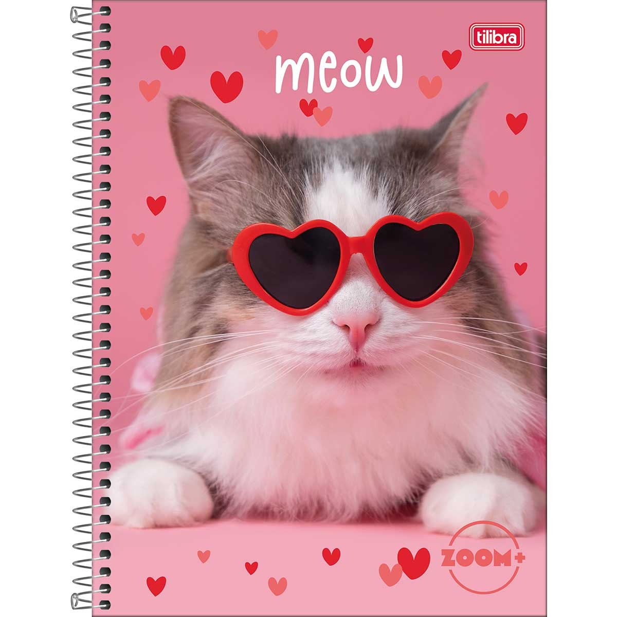 Caderno Espiral Capa Dura Universitário 12 Matérias Zoom+ Feminino 240 ...