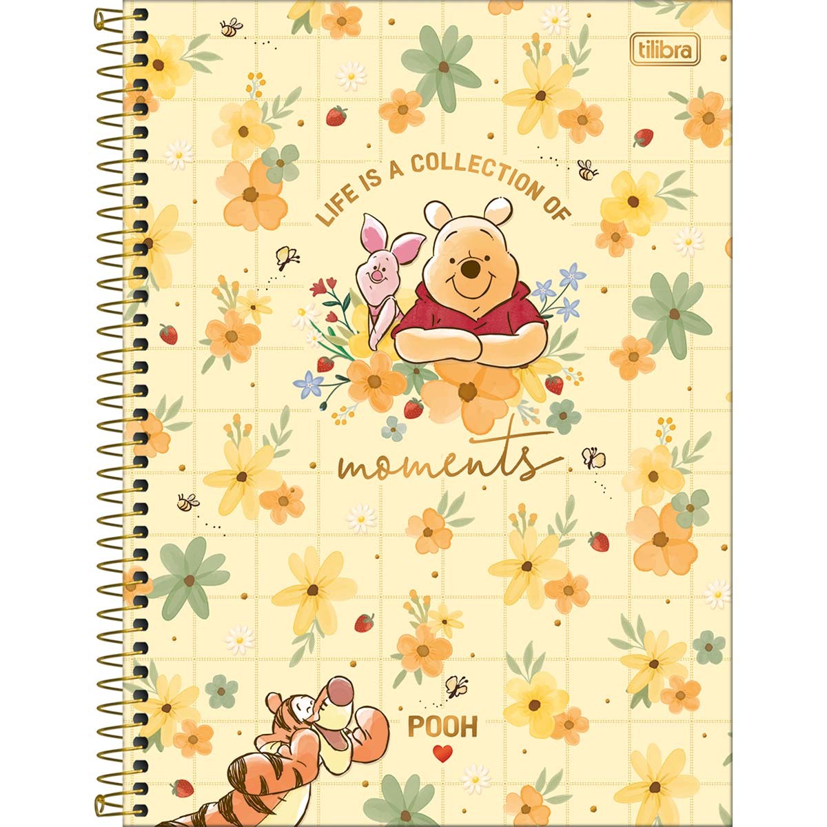 Caderno Espiral Capa Dura Universitário Connect 10 Matérias Pooh 160 Folhas - Pooh - Cadernos ...