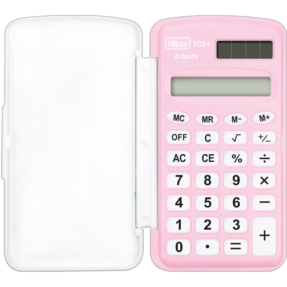Calculadora de Bolso 8 Dígitos Pequena TC21 Rosa - Tilibra - Escolar ...