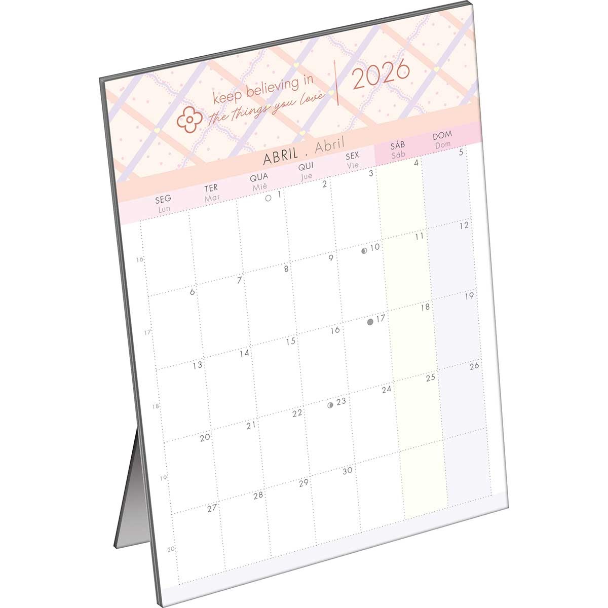 Calendário Planner de Mesa 13,8 x 19 cm Soho 2026 - Soho - Agendas, Planner - Tilibra