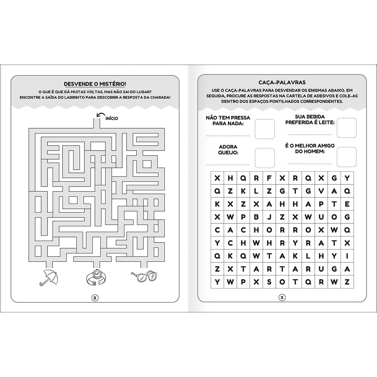 Cartilha de Atividades Jogos e Passatempos Aprender, Brincar e Colorir 16 Folhas - Aprender ...