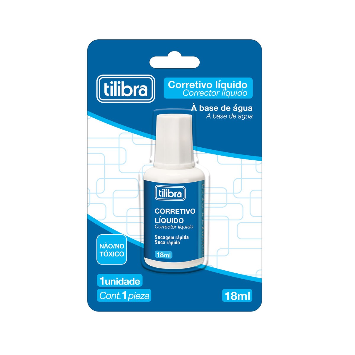 Corretivo Líquido 18ml - Blister com 1 Unidade - Tilibra - Escolar ...