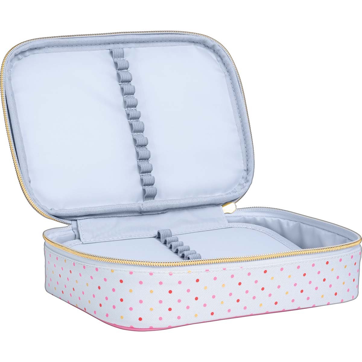 Estojo Box Académie Coração Metalizado Azul - Académie - Escolar ...