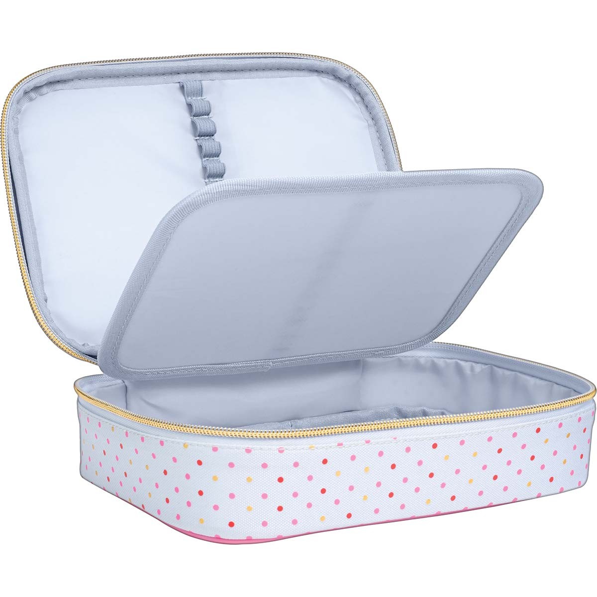 Estojo Box Académie Coração Metalizado Azul - Académie - Escolar ...