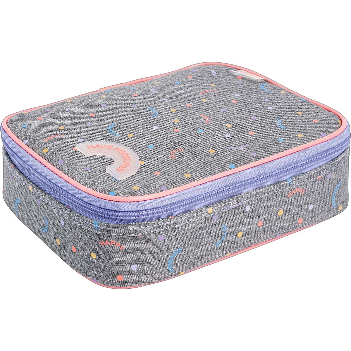 Estojo Box Académie Dots Cinza - Académie - Mochilas e Estojos, Estojo ...