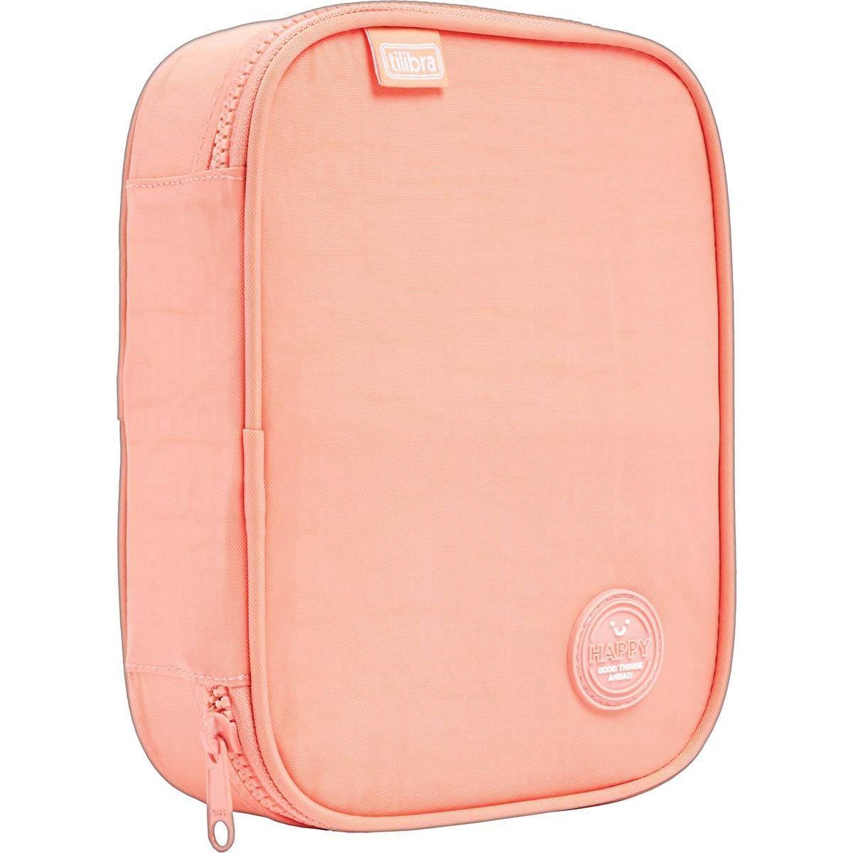 Estojo Box Happy Salmão - Happy - Mochilas e Estojos, Estojo - Tilibra