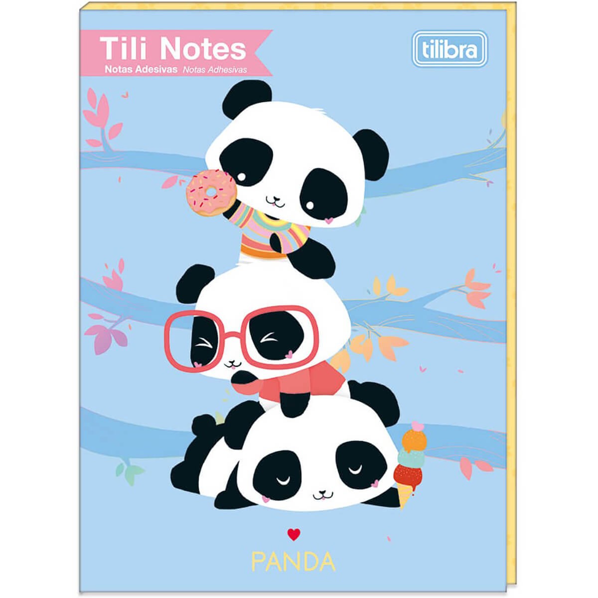 Kit Tili Notes Panda - Panda - Escritório, Bloco - Tilibra