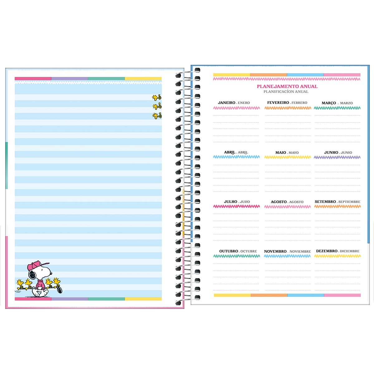 Planner Espiral 17,7 x 24 cm Snoopy 2026 - Snoopy - Agendas, Planner ...