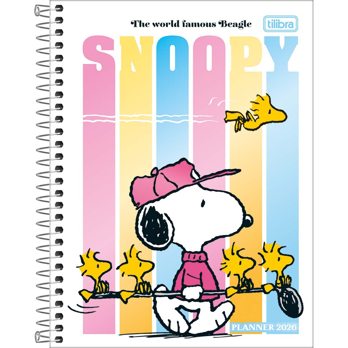 Planner Espiral 17,7 x 24 cm Snoopy 2026 - Snoopy - Agendas, Planner ...