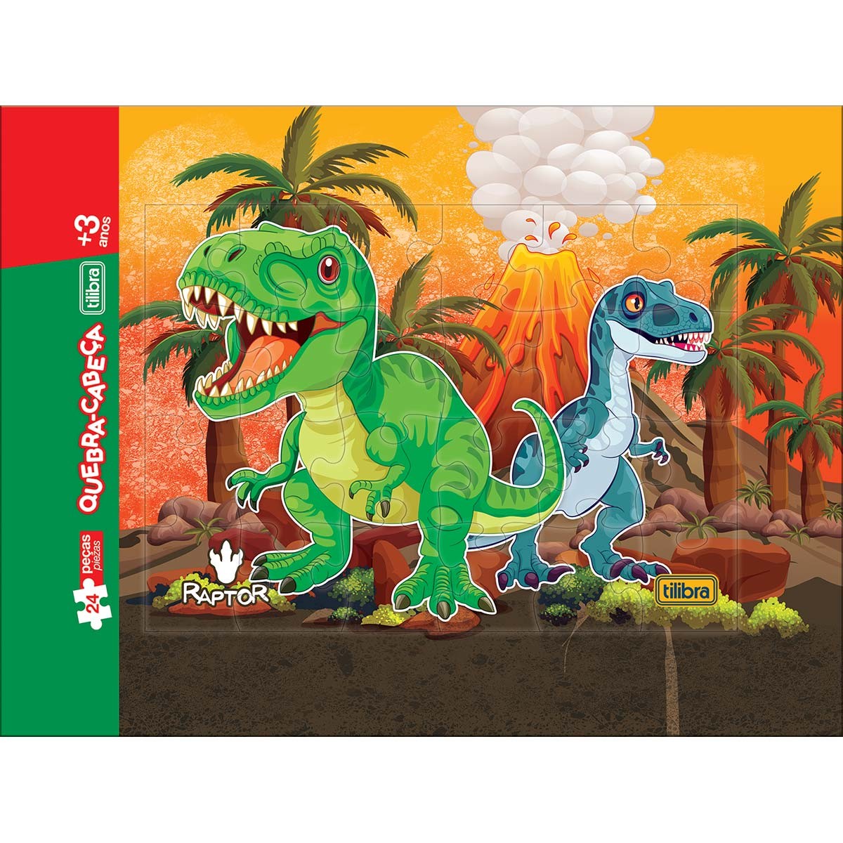 Quebra-Cabeça Blister Raptor 24 Peças - Raptor - Escolar, ABC e ...