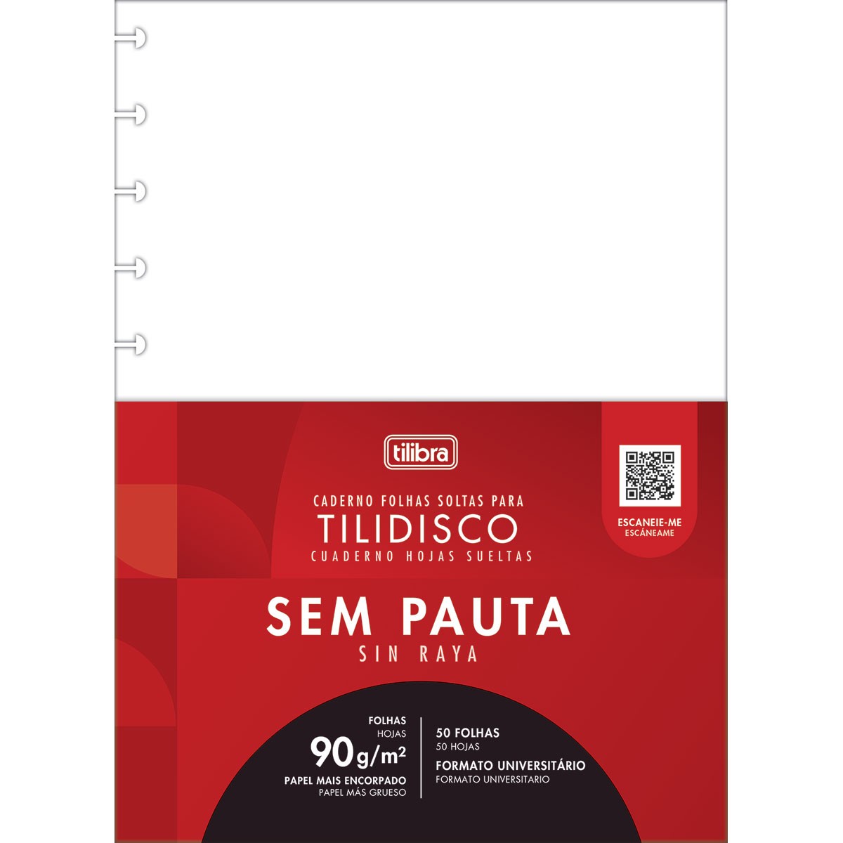 Refil para Tilidisco Universitário sem Pauta 50 Folhas - Tilibra ...